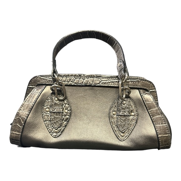 Worthington | Bags | Pewter Vegan Leather Purse With Snake Skin Print ...